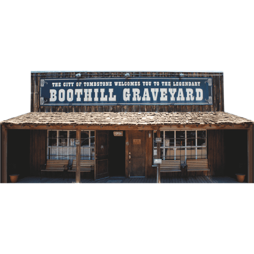 H13727 Tombstone Arizona Wild West Boothill Graveyard History Cardboard ...