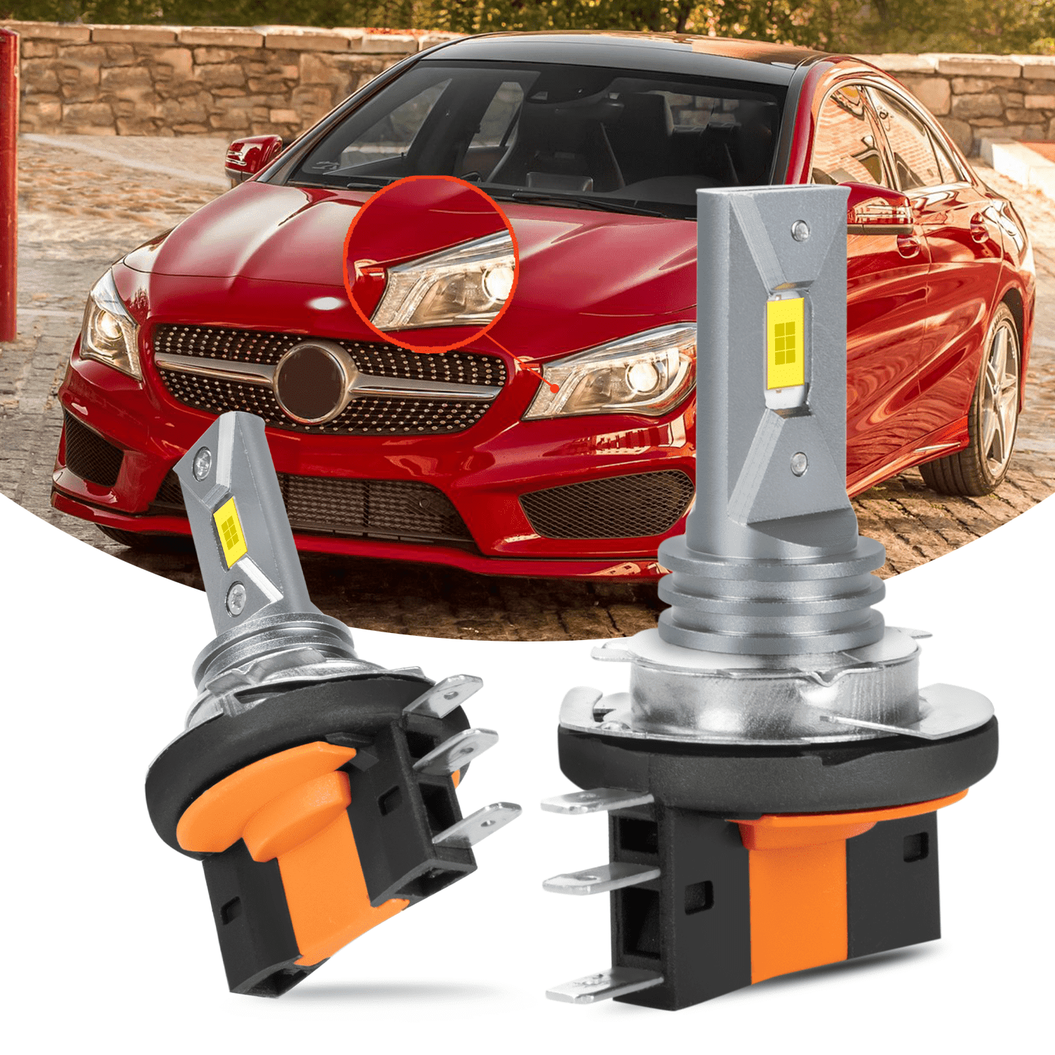 H15 DRL for 2014-2016 Mercedes-Benz CLA250 LED Daytime Running Lights ...