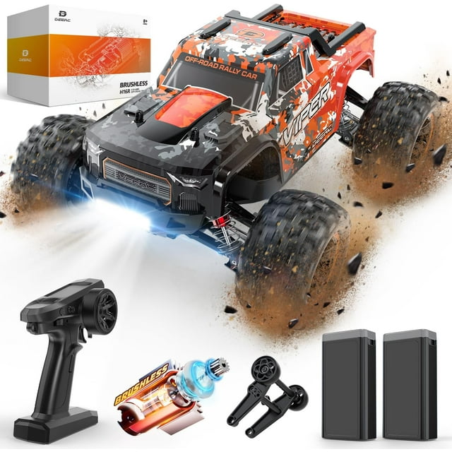 H16R Brushless Fast RC Cars,52KM/H High Speed Remote Control Car for ...