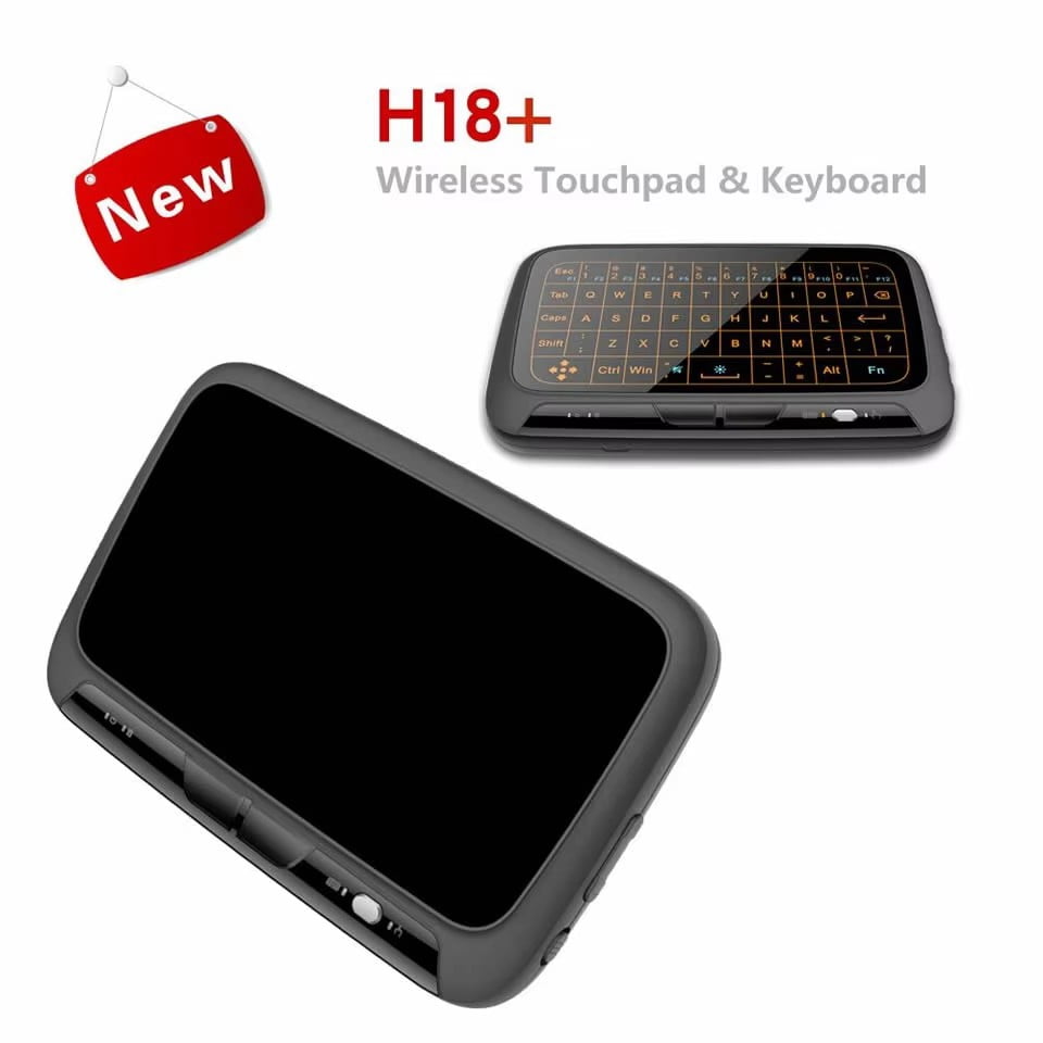 H18 2.4G Mini Wireless Virtual Keyboard with QWERTY Touch Pad for Smart ...