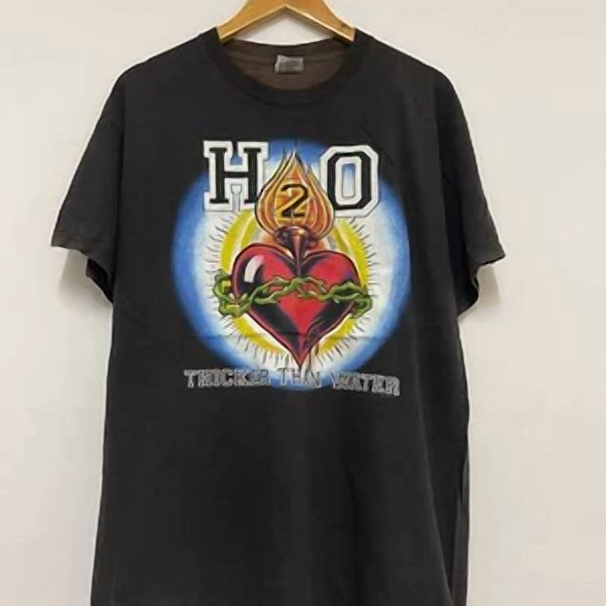 H20 Band Thinker Than Water 1997 Music T-Shirt Hardcore Punk | eBay - Walmart.com