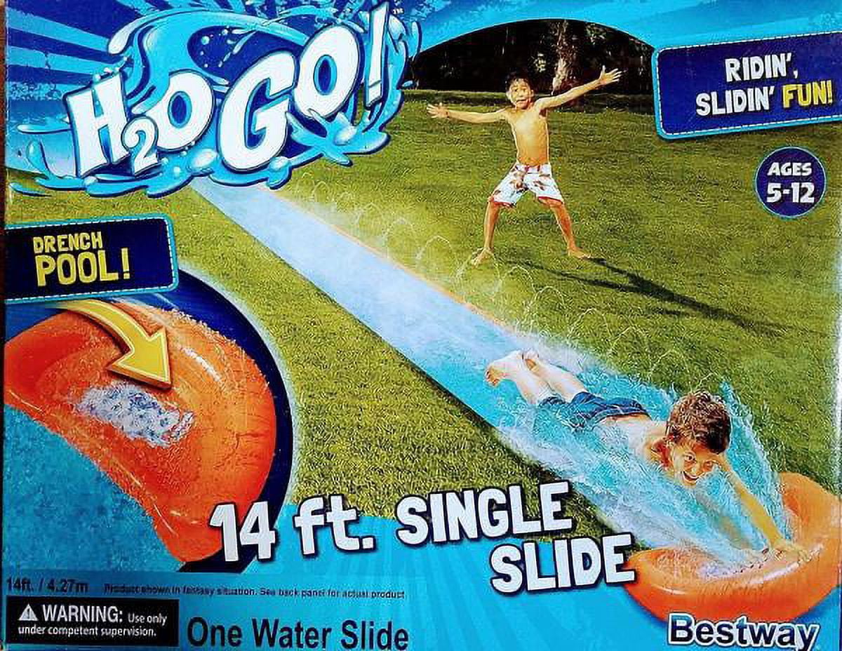 H20 GO Inflatable Single Water Slide 14 Ft - Walmart.com