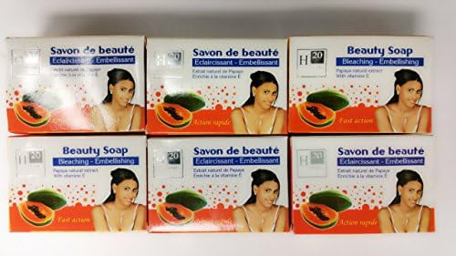 H20 PAPAYA BEAUTY SOAP (PACK OF 6) - Walmart.com