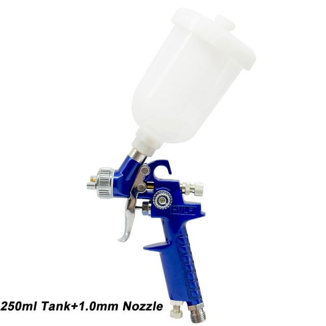 H2000 1.0mm/0.8mm HVLP Mini Repair Spray Paint Gun Airbrush Airless ...