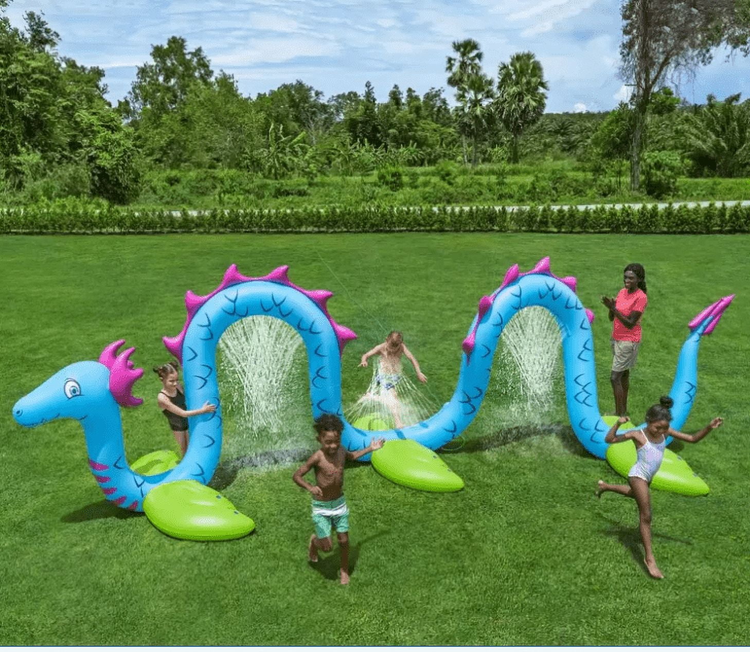 H20GO! Giant Sea Serpent Water Toy: Inflatable Sprinkler for Kids (2 ...