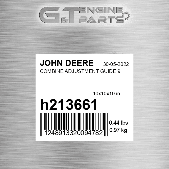 H213661 COMBINE ADJUSTMENT GUIDE 9 fits JOHN DEERE (New OEM) - Walmart.com H213661 COMBINE ADJUSTMENT GUIDE 9 fits JOHN DEERE (New OEM) - Walmart.com