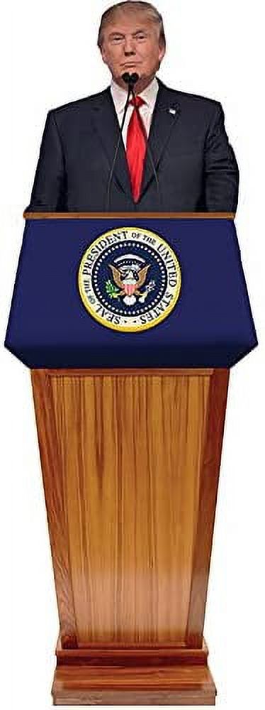 H25103 Donald Trump Podium Cardboard Cutout Standup - Walmart.com