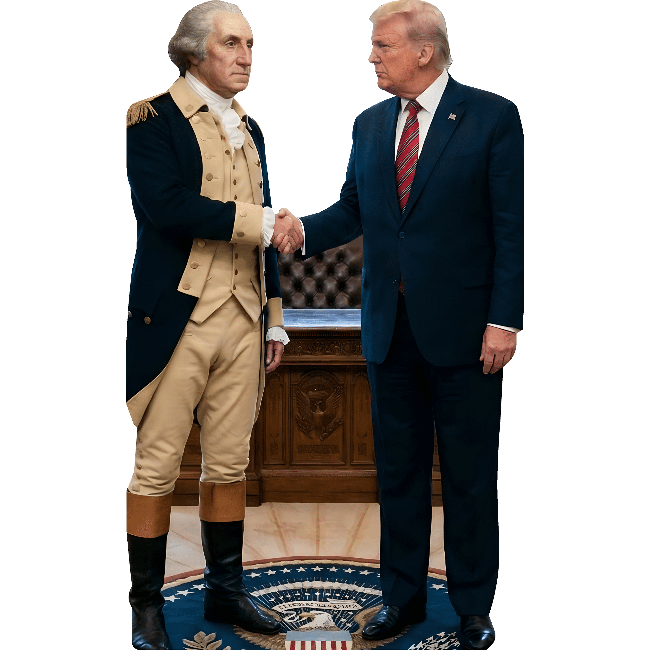 H25956 President Donald Trump George Washington White House Meeting ...