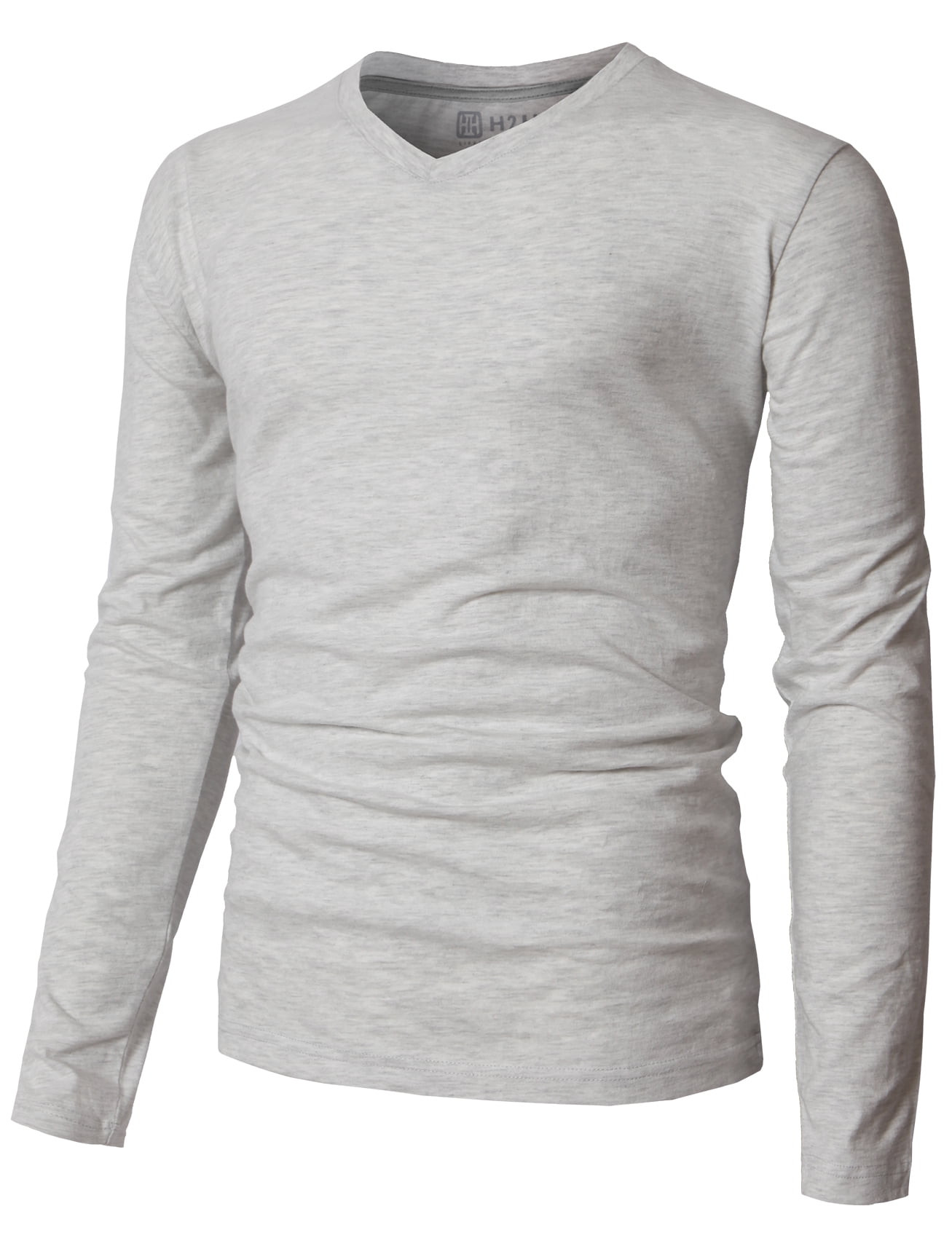 H2H Mens Casual Slim Fit Long Sleeve V-neck T-Shirts Of Various Colors ...