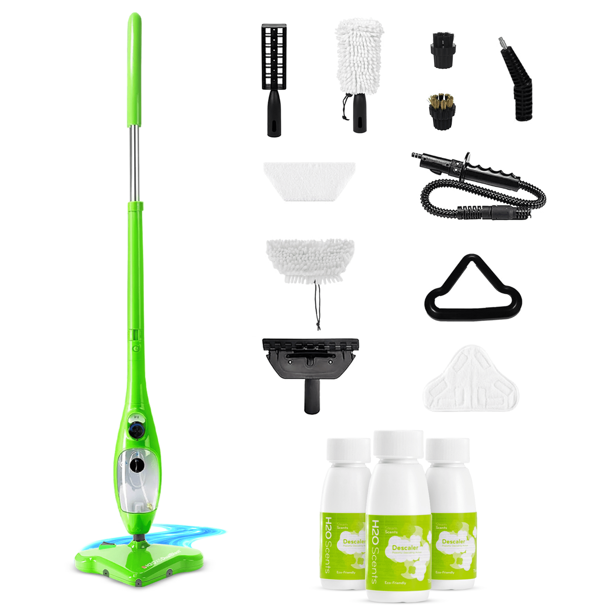 H2O MOP X5 5-in-1 Steam Mop & Handheld Steamer, Multi-Surface Floor ...