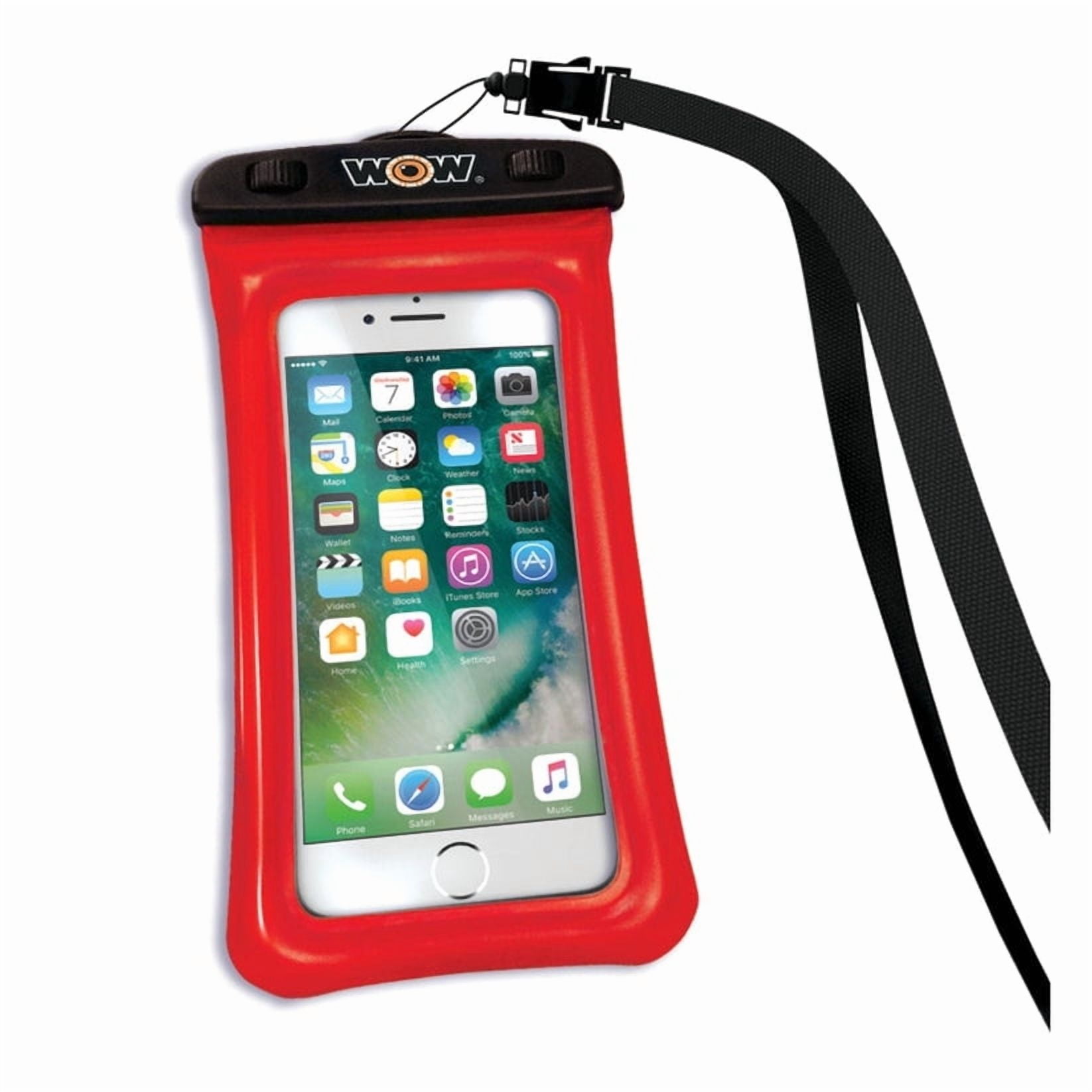 H2O PROOF PHONE HLDR 4"X8" RED - Walmart.com