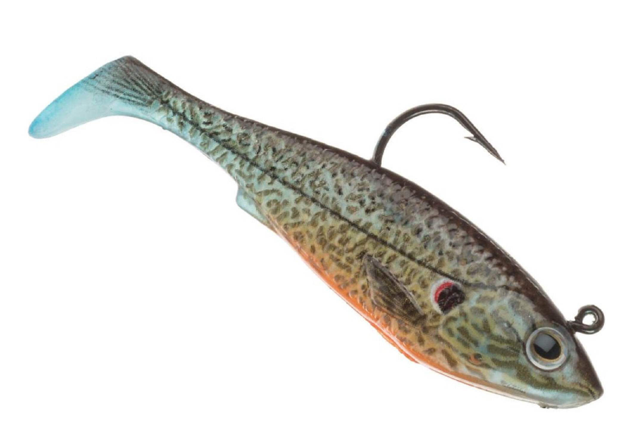 H2O Xpress 3-inch Pre-Rigged Swim Shad Bass Assassin - Goggle Eye ...