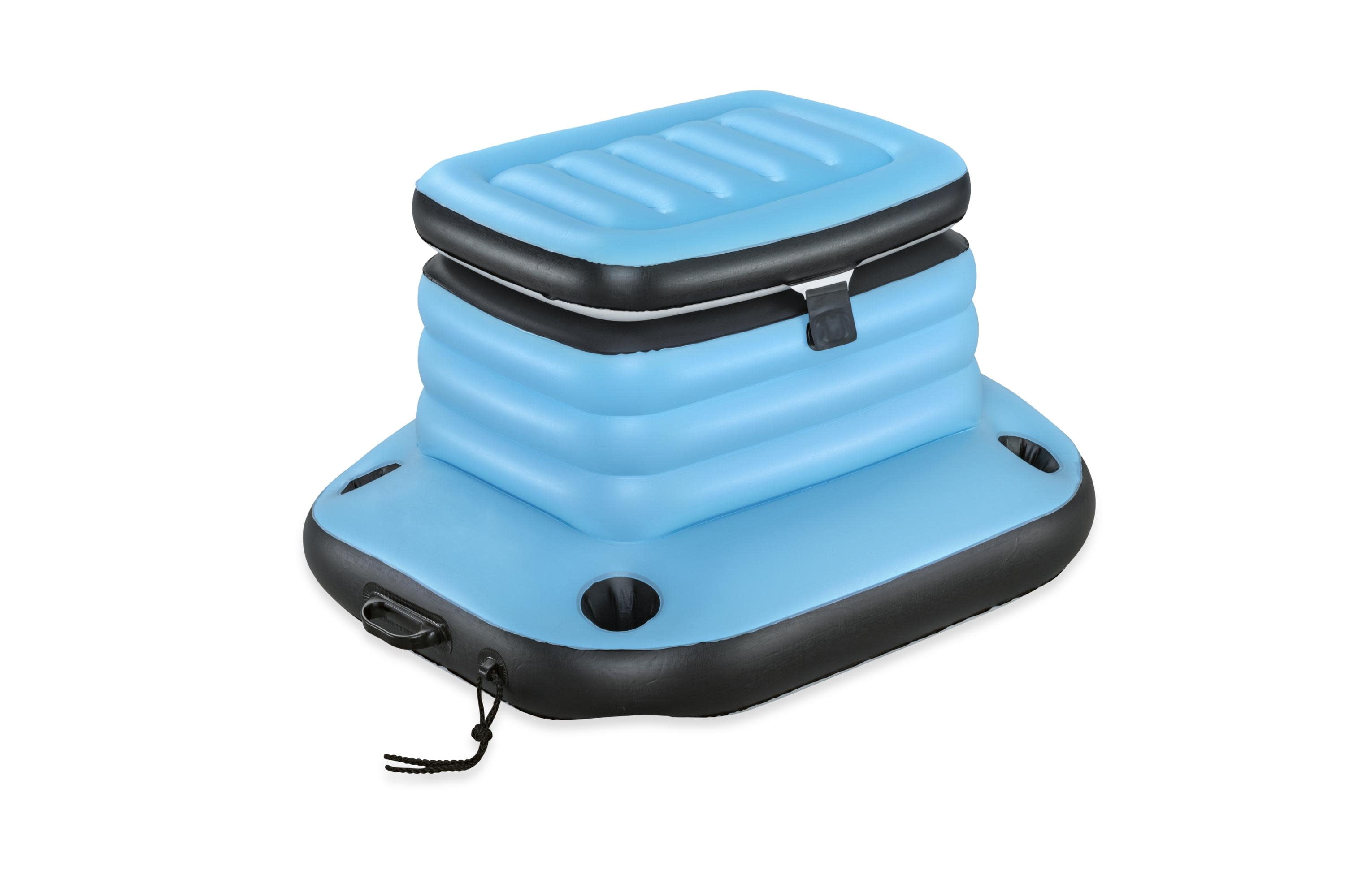 H2OGO! 9.43 gal Insulated Floating Cooler with Handles and Cup Holders ...