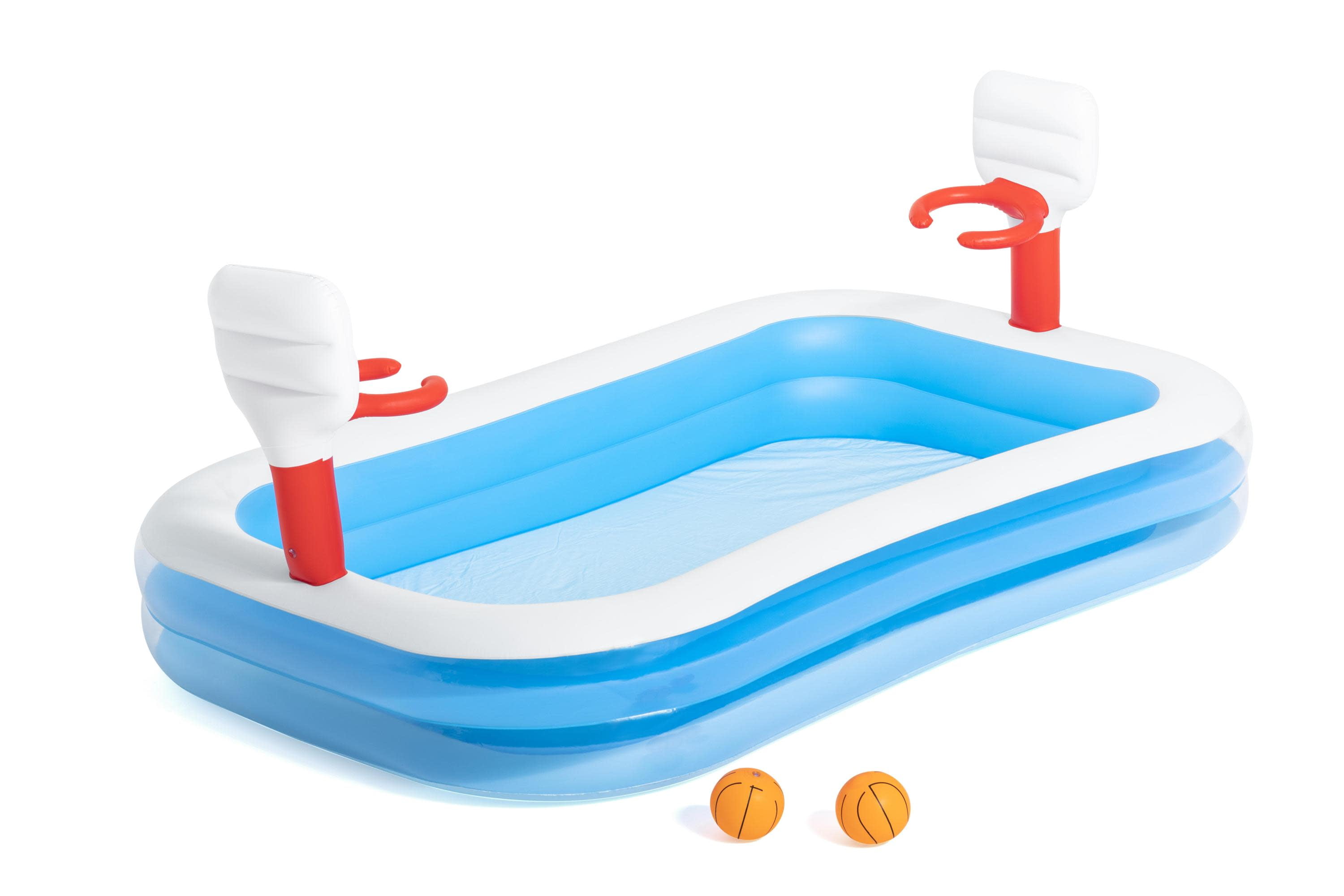 H2OGO! Basketball Inflatable Play Pool with Two Balls - Walmart.com