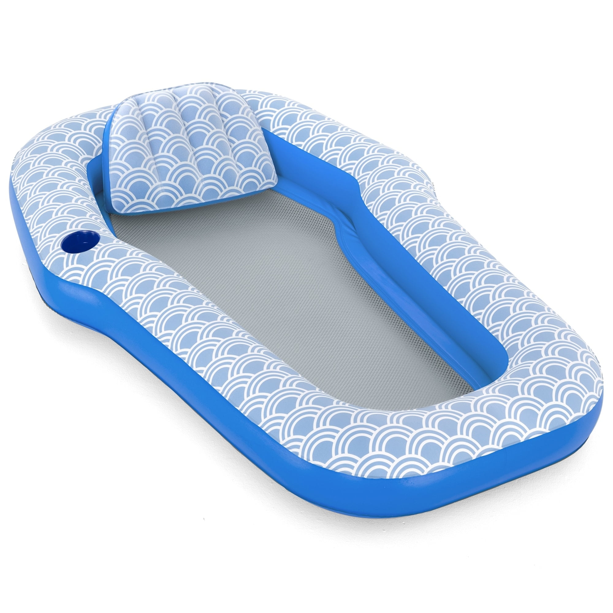 Bed Bath & Beyond, Pool Lounge, 70"x46", Comfort Plush Blue & White ...