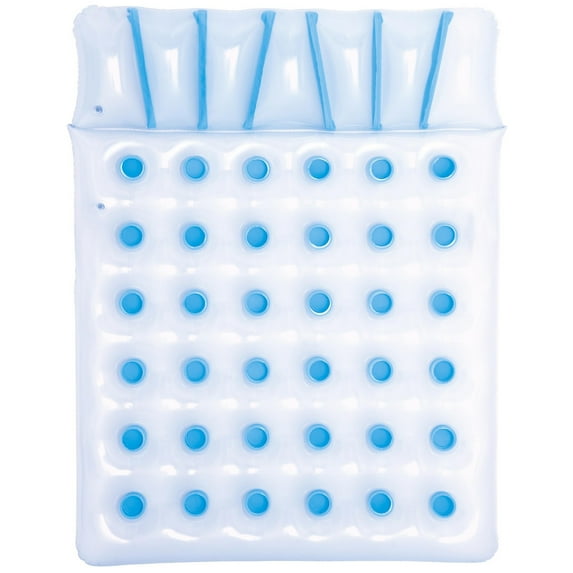 Bestway: Double Beach Bed Lounge - Blue, 2 Person Inflatable Pool Float ...