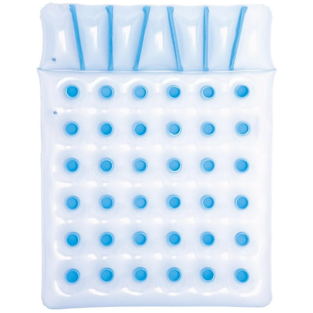 Bestway: Double Beach Bed Lounge - Blue, 2 Person Inflatable Pool Float ...