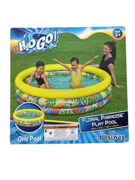 H2OGO! Stable Inflatable Cool Kid 2+ Years Swimming Pool, 134 gal ...
