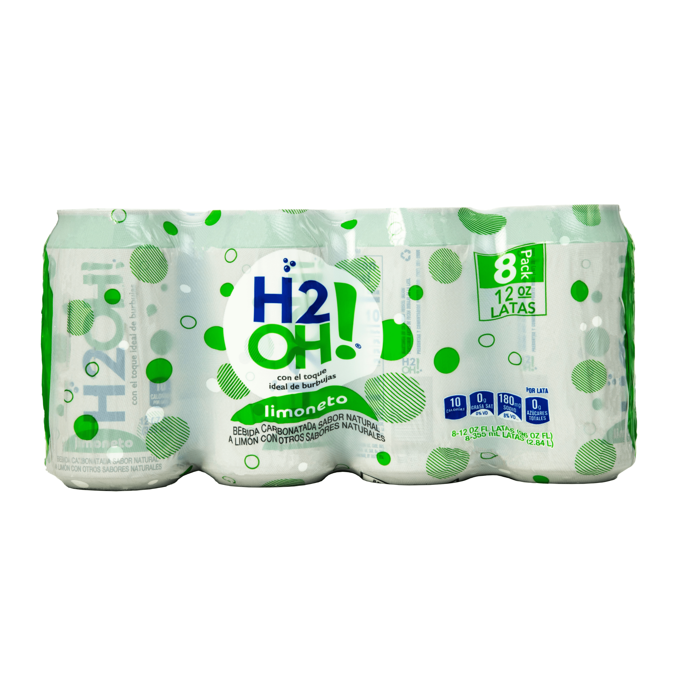 H2OH!, Limoneto, 8 Per Pack, 12 fl oz, Can, Soda Pop, Allergens Not ...