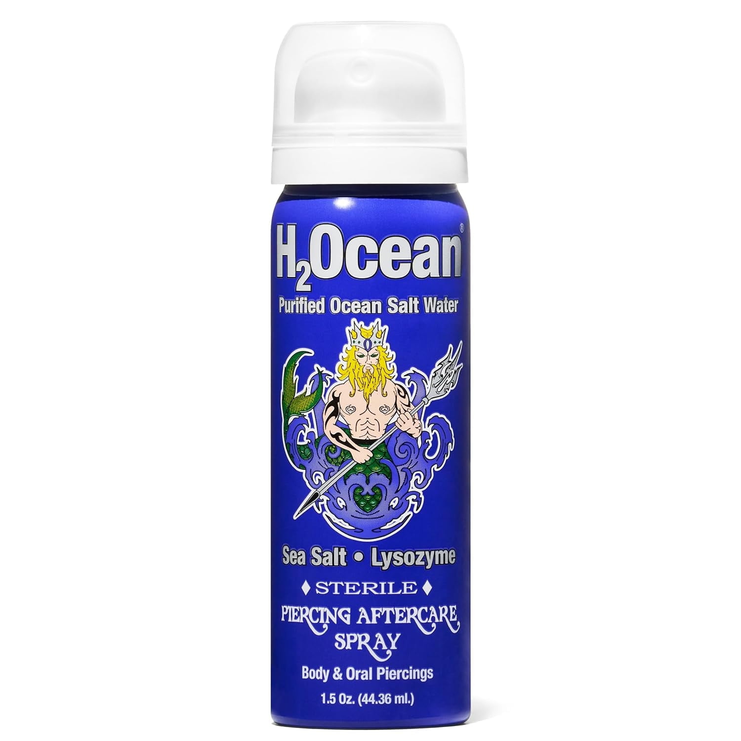 H2Ocean Piercing Aftercare Spray, Sea Salt Saline Solution for Nose and ...