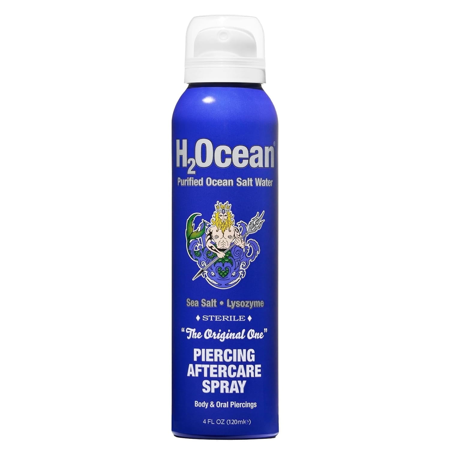 H2Ocean Tattoo and Piercing Aftercare Spray Sea Salt Saline Spray for Piercings 4oz 1pc ...