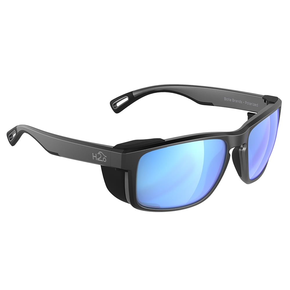 H2Optix Reef Sunglasses Matt Gun Metal, Grey Blue Flash Mirror Lens C ...