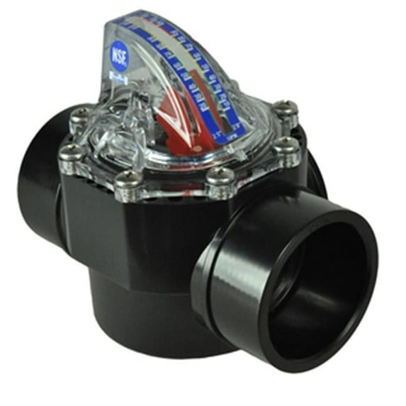 H2flow Controls FV-4 4 in. Flowvis Complete Flow Meter with GPM Scale ...