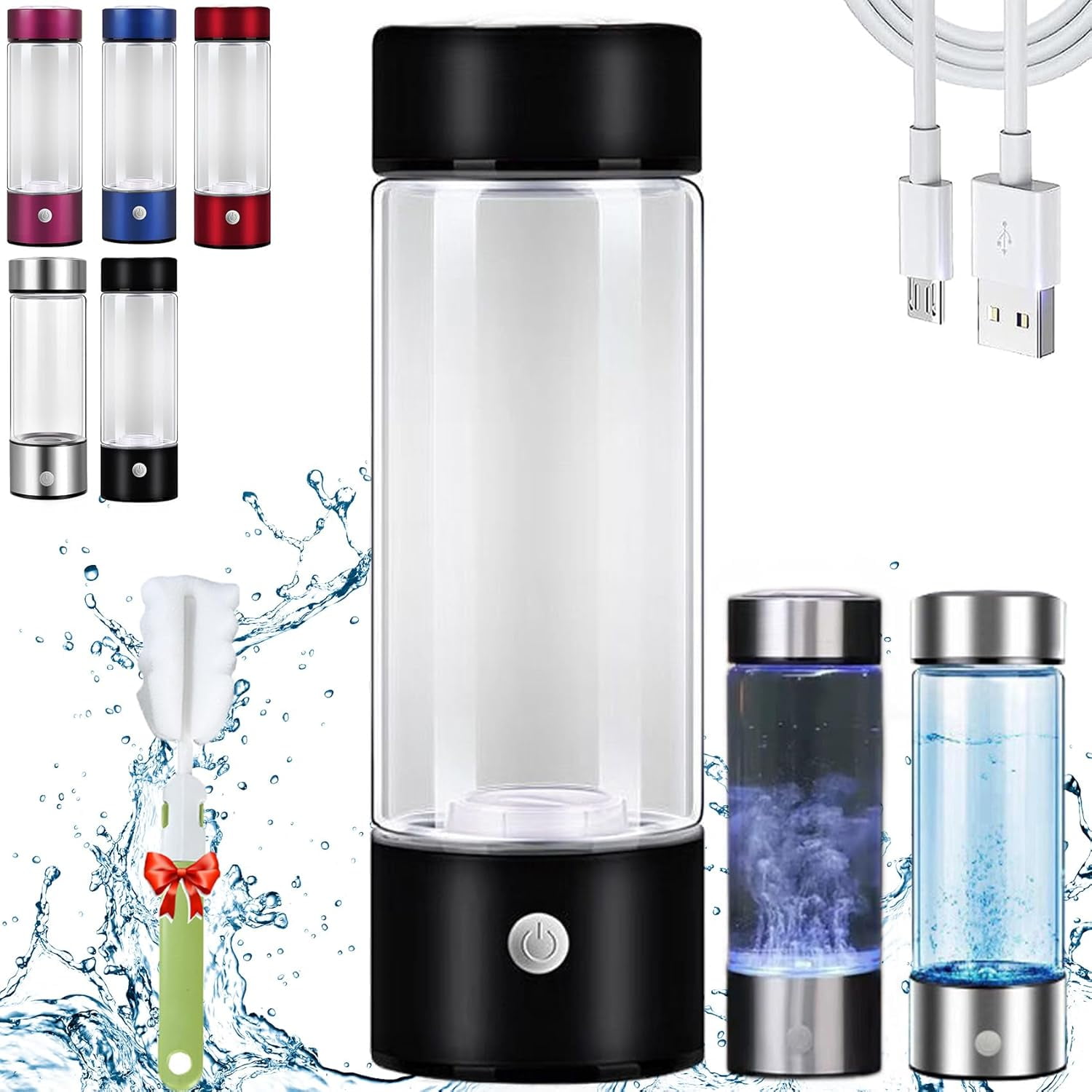 H2next Hydrogen Water Bottle - H2next Hydrogen Revitalizer, 14 Oz ...