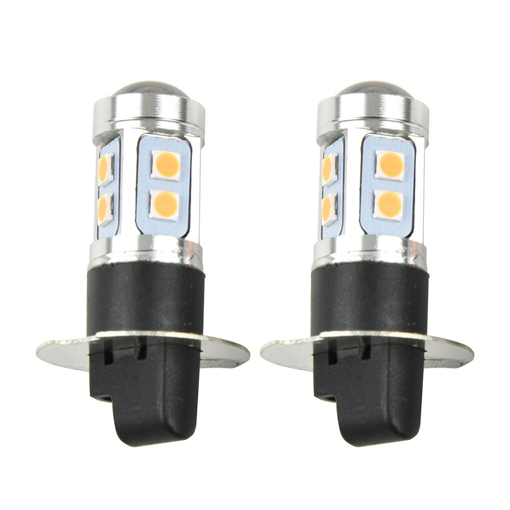 H3 100W LED Fog Light Bulbs,3000K Yellow,High Power DRL Driving Lamps ...