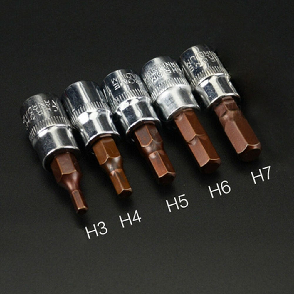 H3-H7 Bit Socket 1/4 Inch Screwdriver Set Tools High quality Practical ...