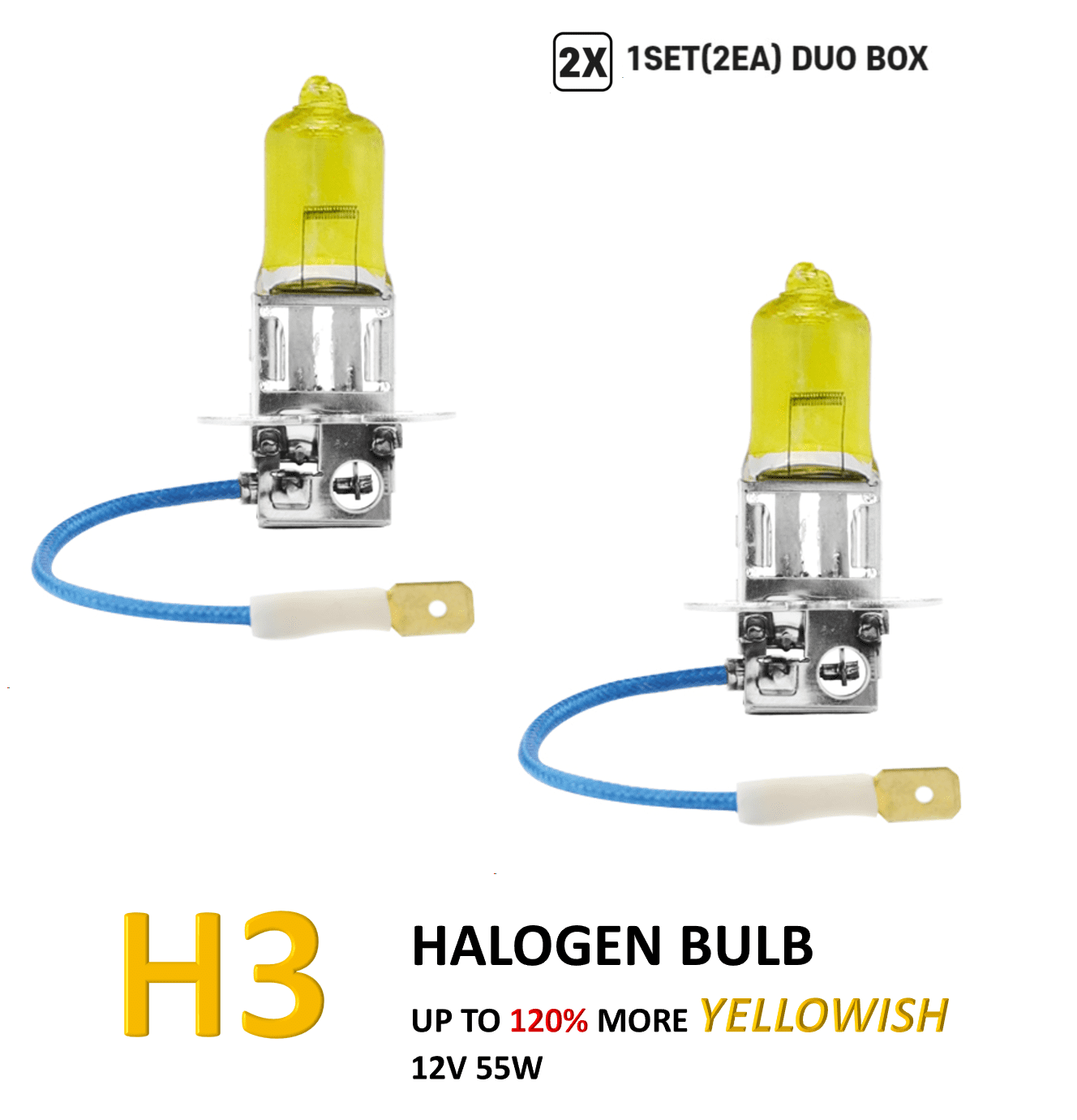 H3 Xtreme White Plus Bulb 55W 4000K, Twin Pack - Walmart.com