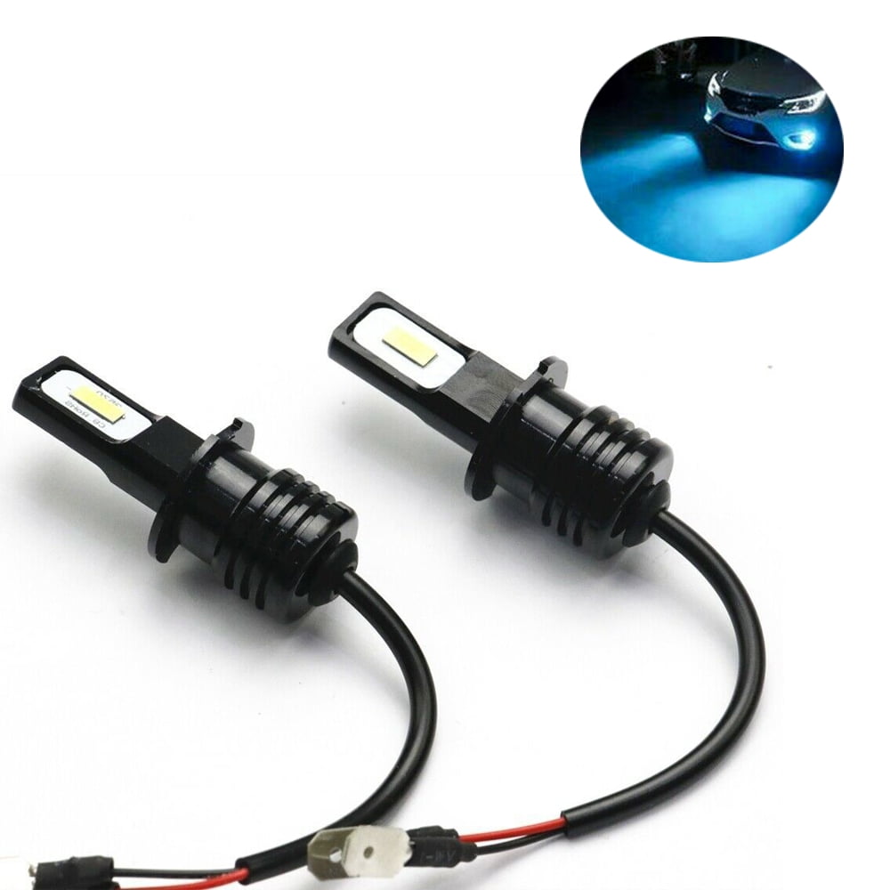 H3 LED 8000k Ice Blue Fog Driving Light Lamp Bulbs For Hyundai Elantra ...