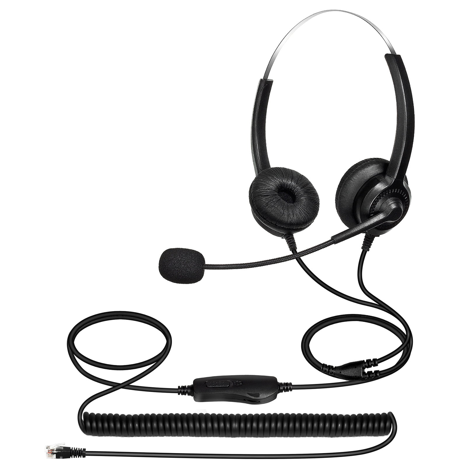 H300D Telephone Headset Lossless Noise Reduction Breathable 3.5mm RJ9 ...