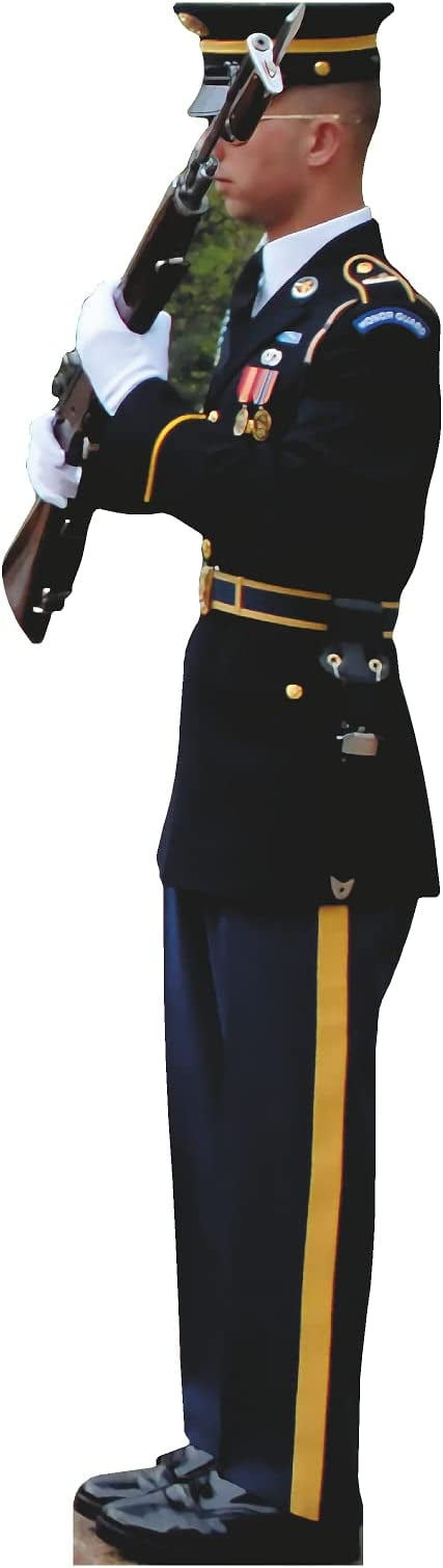 H32033 US Army Honor Guard Rifle Tomb Unknown Soldier Cardboard Cutout ...