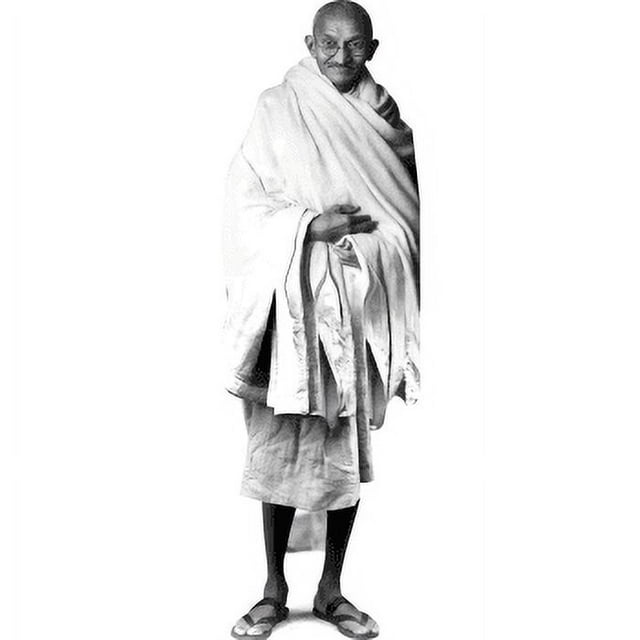 H32047 Mahatma Gandhi Robe Cardboard Cutout Standee Standup - Walmart ...