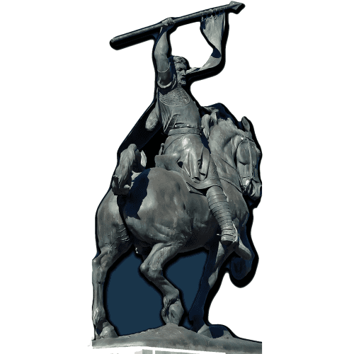 H32064 El Cid Knight War Lord Horse Spear Flag Statue Cardboard Cutout Standee Standup - Walmart.com