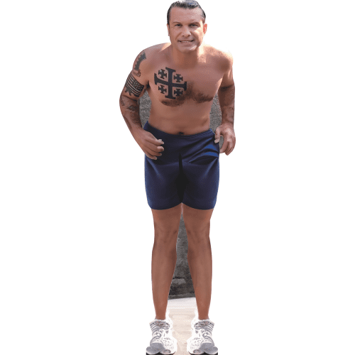 H38258 Pete Hegseth Shirtless Tattoos Cardboard Cutout Standee Standup ...
