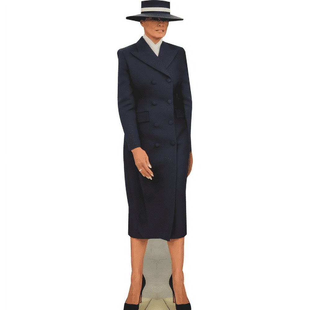 H38260 Melania Trump Inauguration Black Hat Cardboard Cutout Standee ...