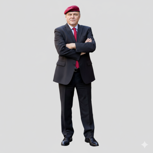 H38295 Curtis Sliwa Red Beret Guardian Angel Mayor Nominee Cardboard ...
