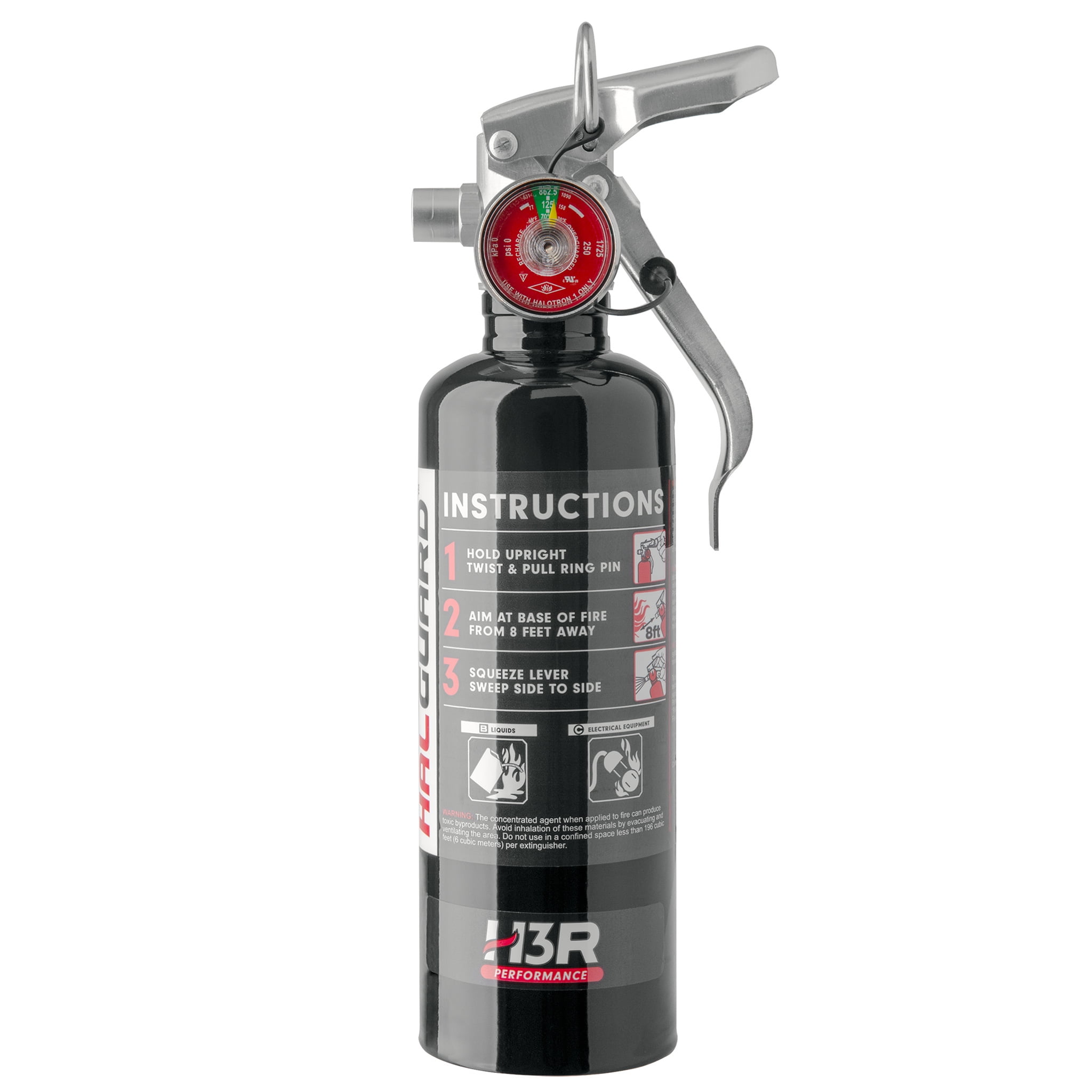 H3R Performance HalGuard Clean Agent Car Fire Extinguisher - 1.4 lb ...