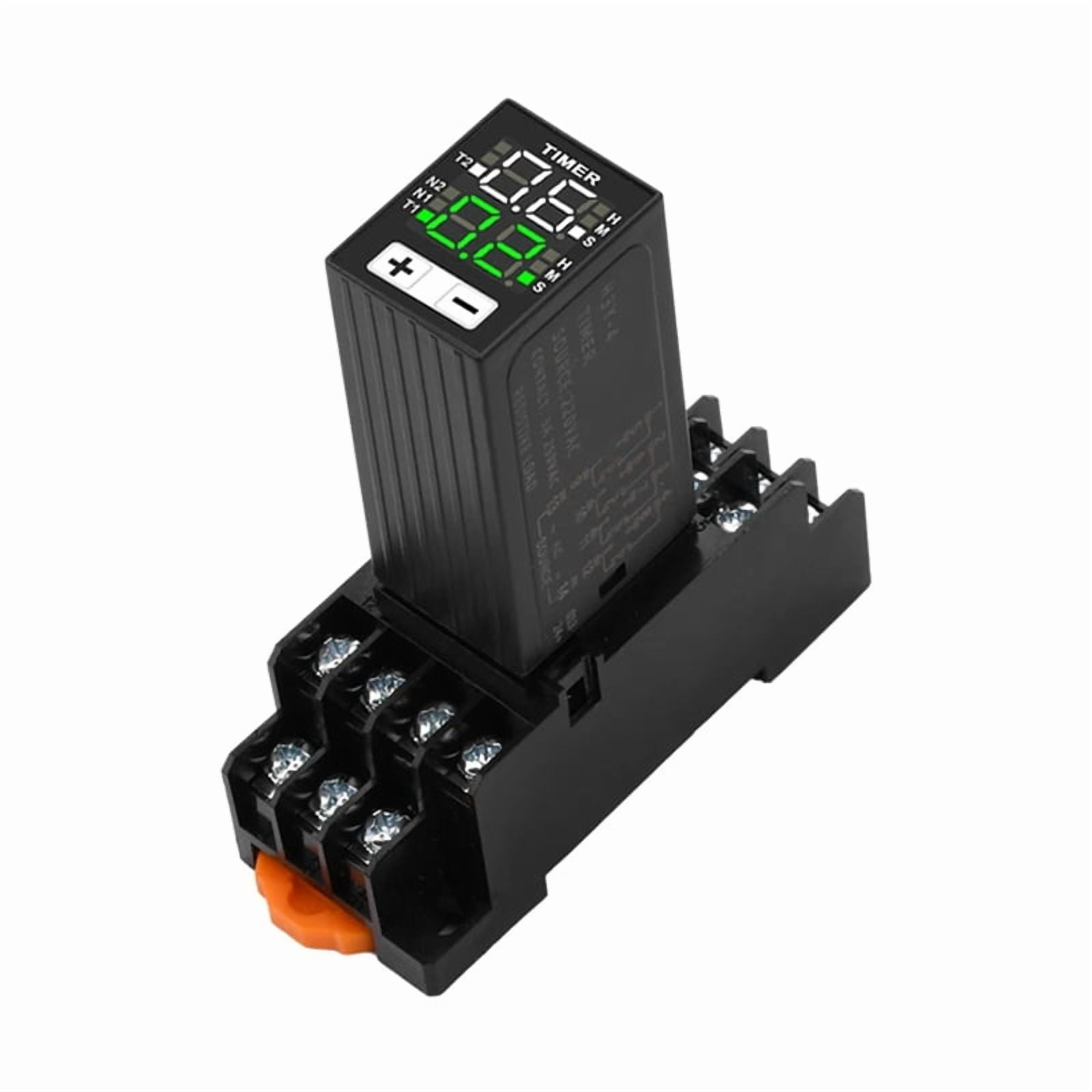 H3Y-4 AC220V Liquid Crystal Time Relay Dual Time with Base Small ...