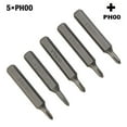 H4×28mm Cross Screwdriver Bits PH0000 PH000 PH00 PH0 PH1 PH2 4mm Hex ...