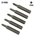 H4×28mm Cross Screwdriver Bits PH0000 PH000 PH00 PH0 PH1 PH2 4mm Hex ...