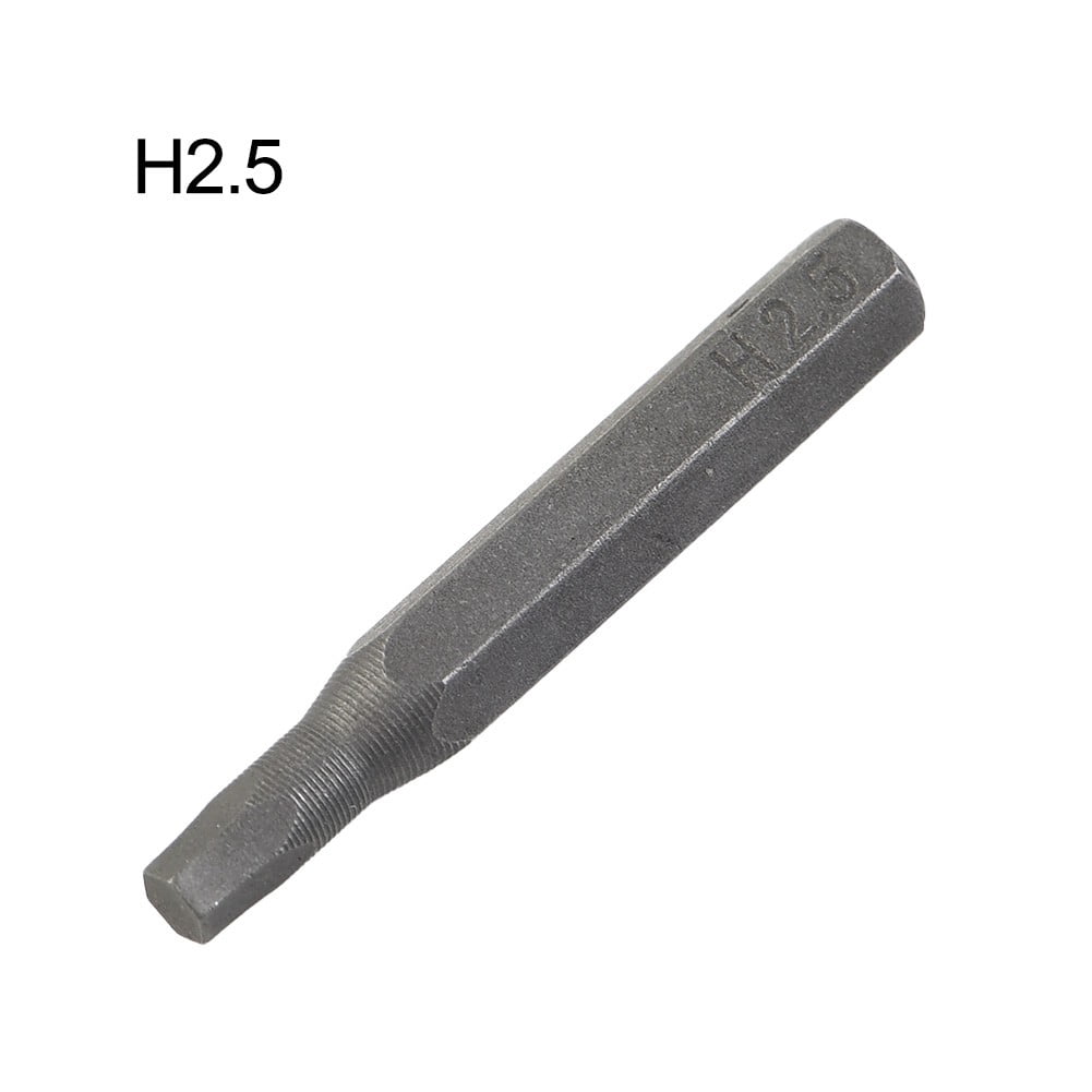 H4×28mm Small Hex Screwdriver Bits H2.5 4mm Hex Shank - Walmart ...