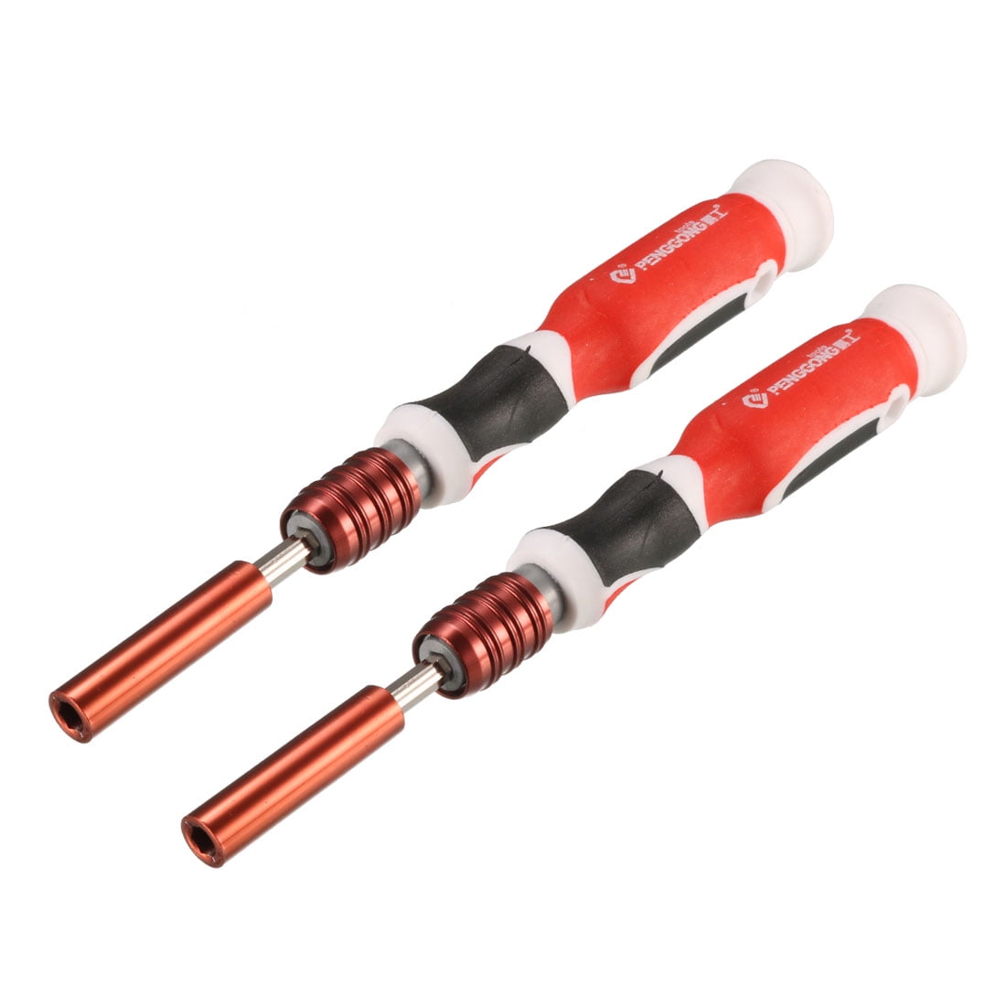 H4 4mm Tip Plastic Handle Telescopic Shaft Hex Socket Wrench 2 Pcs ...