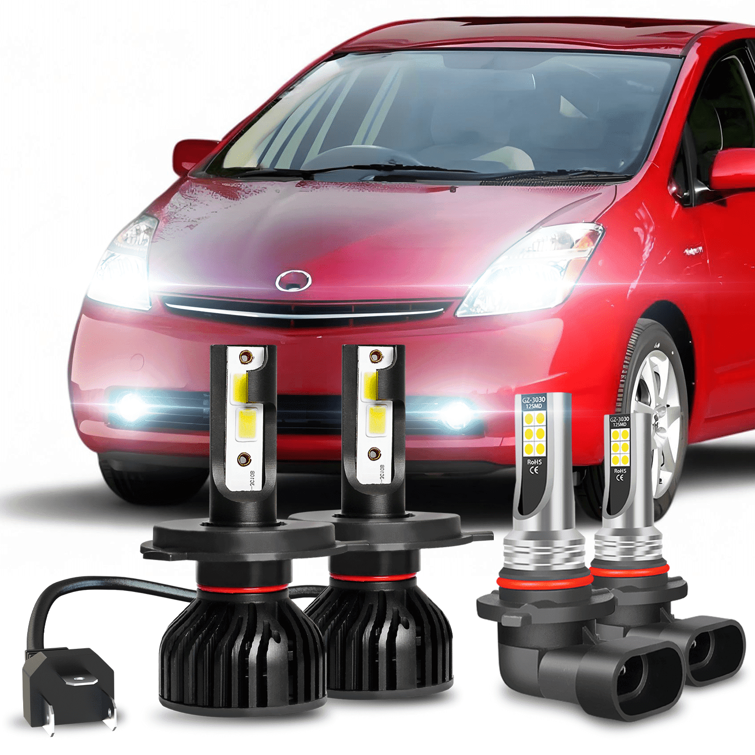 H4 9003 High&Low Beam for Toyota Prius 2004 2005 2006 2007 2008 2009 ...