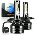 H4/9003 LED Headlight Bulbs Conversion Kit High Low Dual Beam 6500K ...