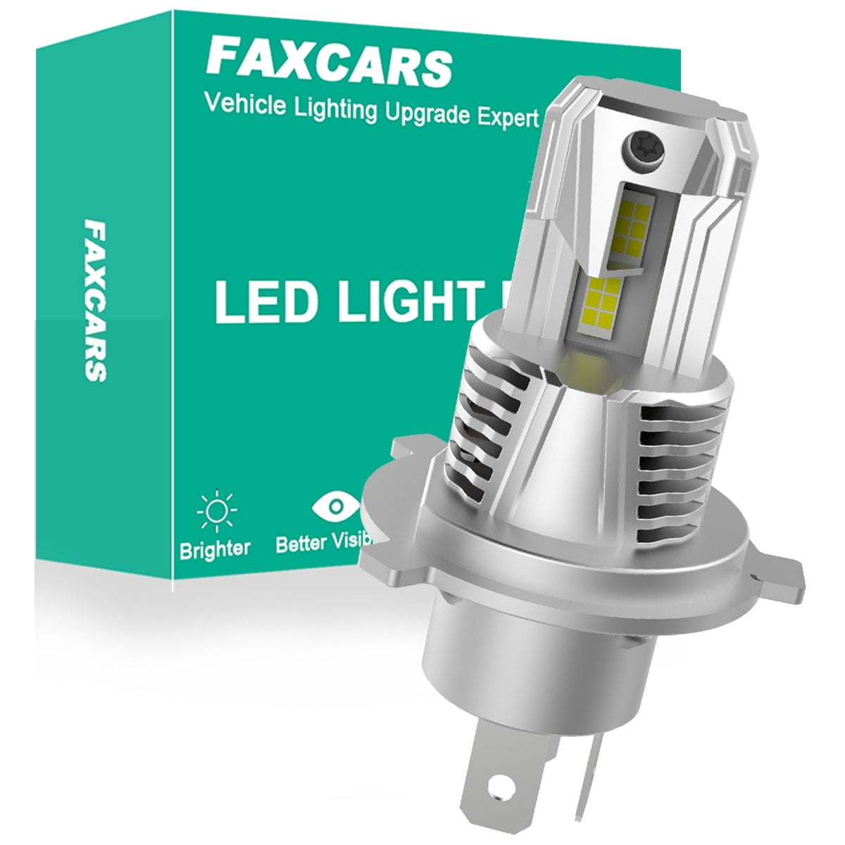 H4/9003 Motorcycle LED Headlamp Bulbs for Harley Davidson Road King ...
