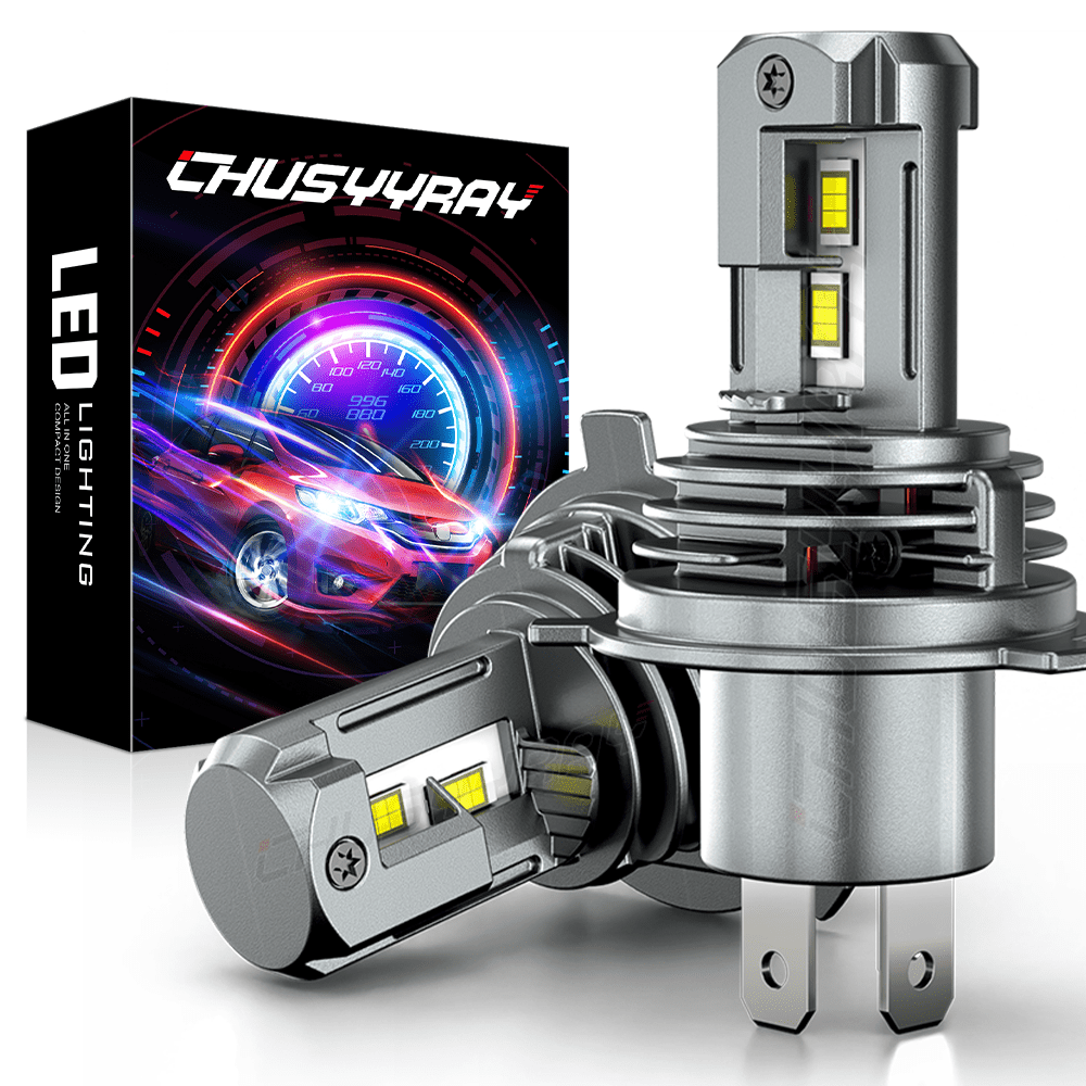 H4 HS1 9003 LED Motorcycle ATV UTV Headlight Hi/Low Beam 6500K 15W Bulb ...