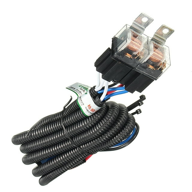 H4 Headlight Relay Harness Headlight Relay Kit 80A 100W/140W Terminal ...
